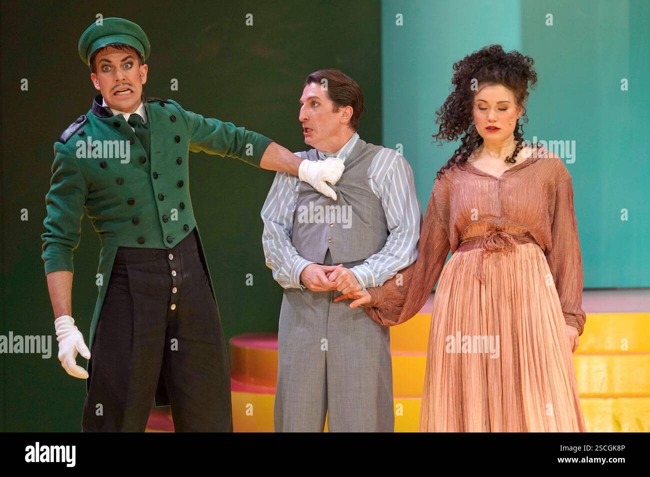 Florian Anderer, Christopher Nell und Helena Bohndorf bei der Fotoprobe ...