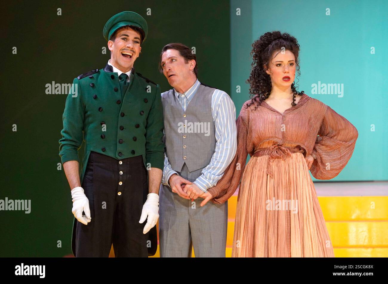 Florian Anderer, Christopher Nell und Helena Bohndorf bei der Fotoprobe ...