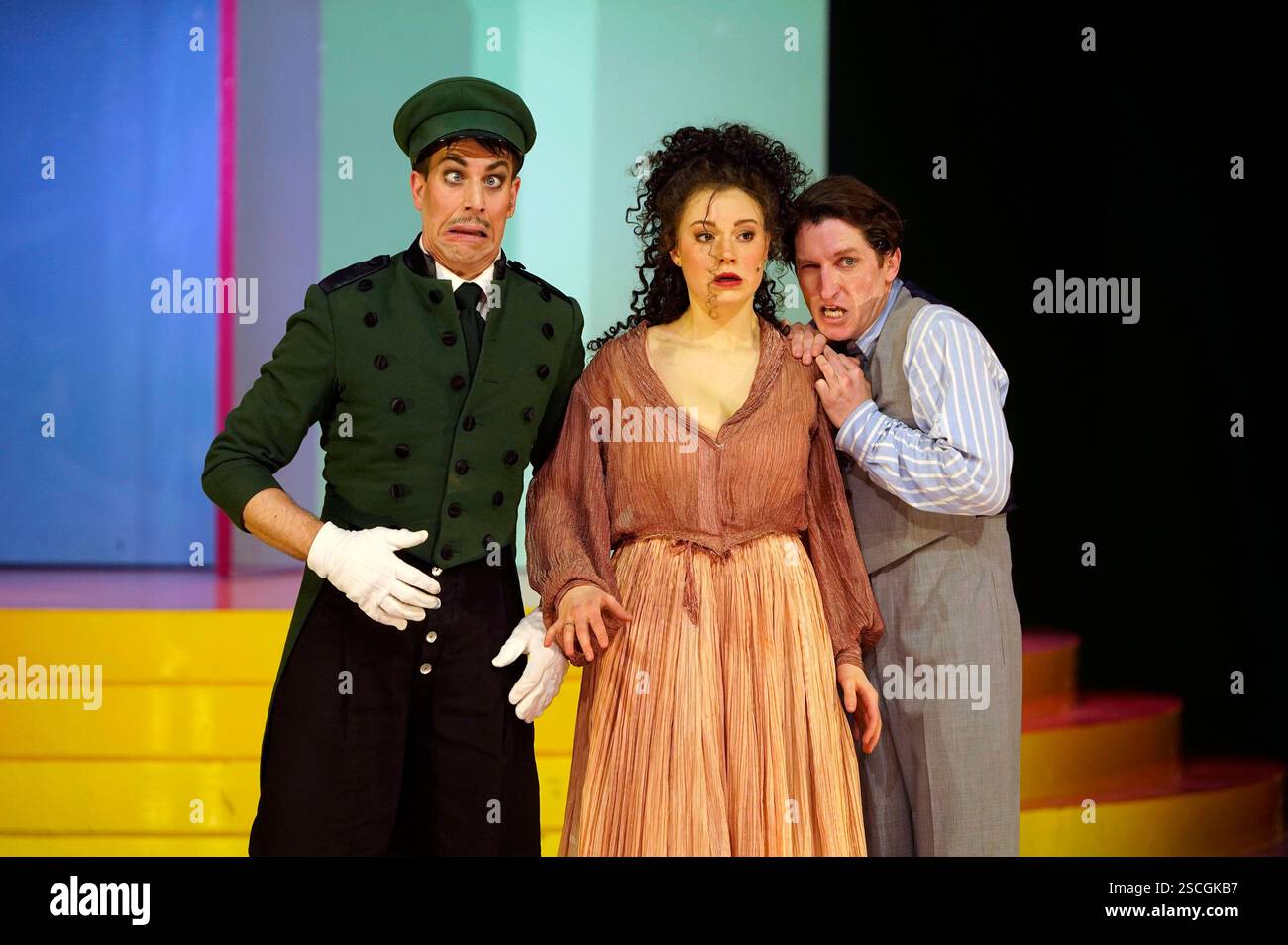 Florian Anderer, Helena Bohndorf und Christopher Nell bei der Fotoprobe ...
