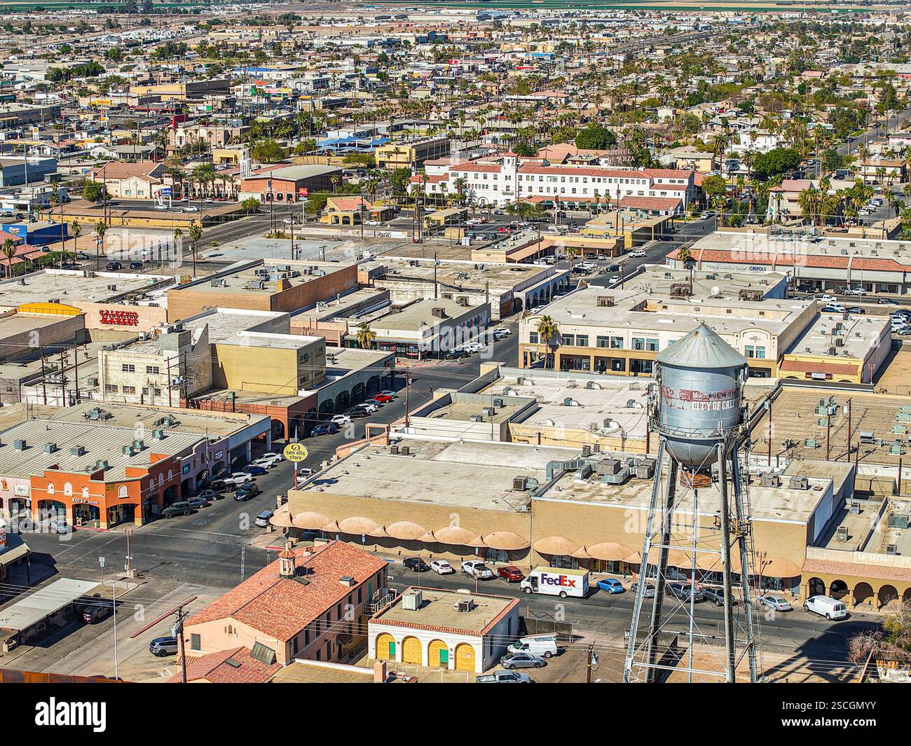 Aerea de la ciudad de Mexicali Baja California norte on February 6 ...