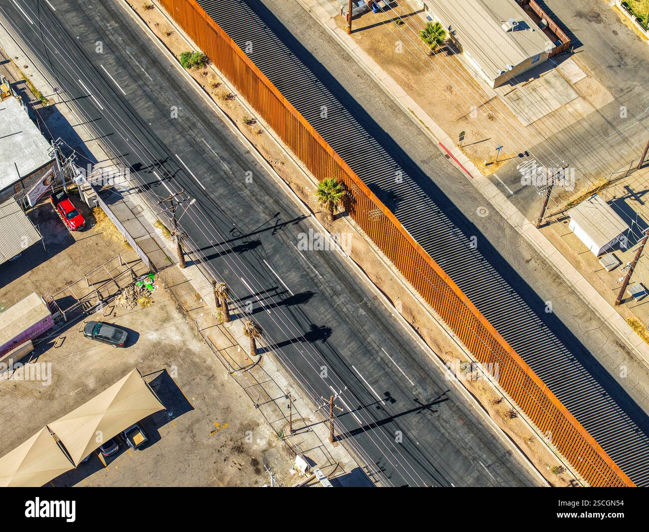 Aerea de la ciudad de Mexicali Baja California norte on February 6 ...
