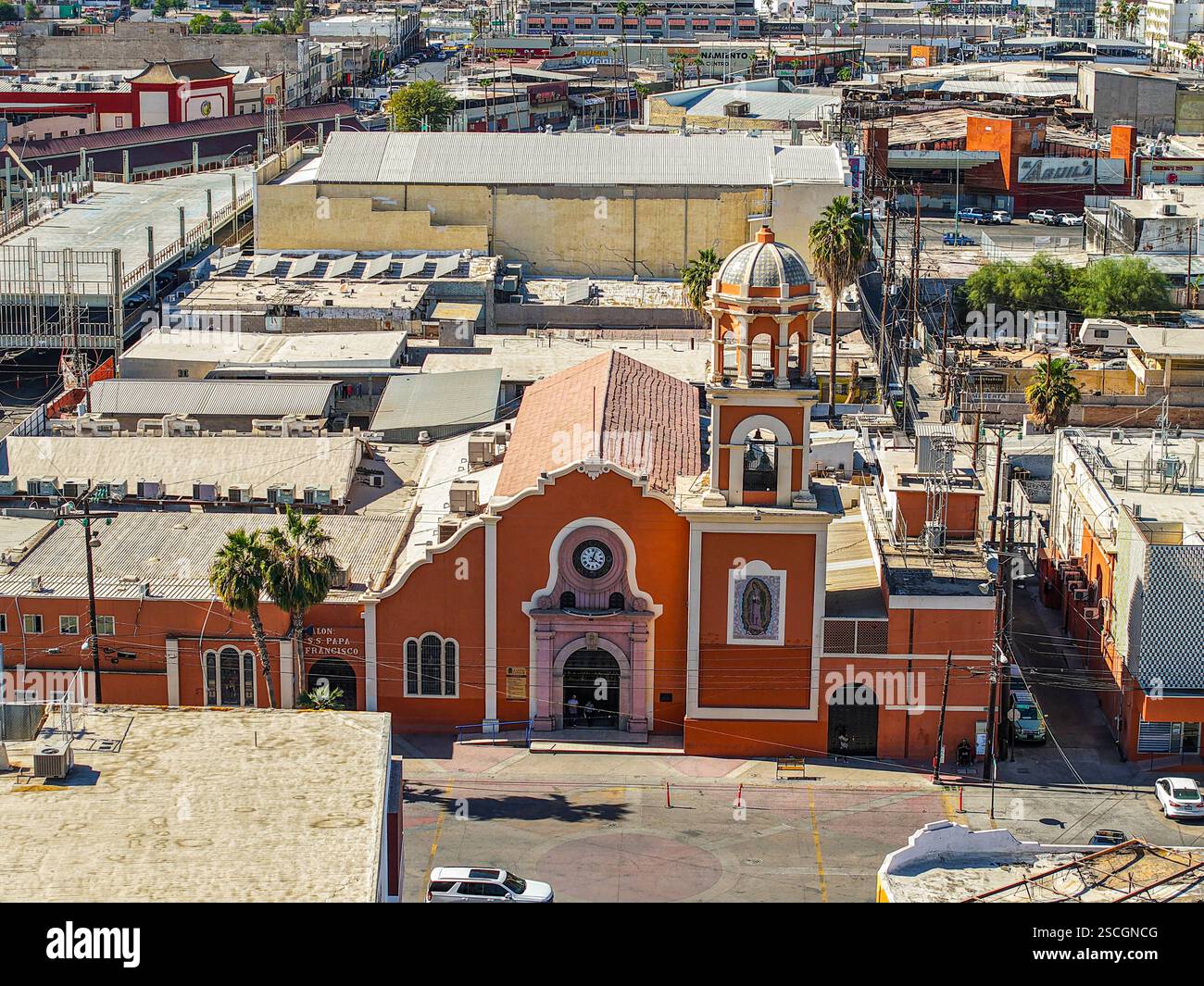 Aerea de la ciudad de Mexicali Baja California norte on February 6 ...