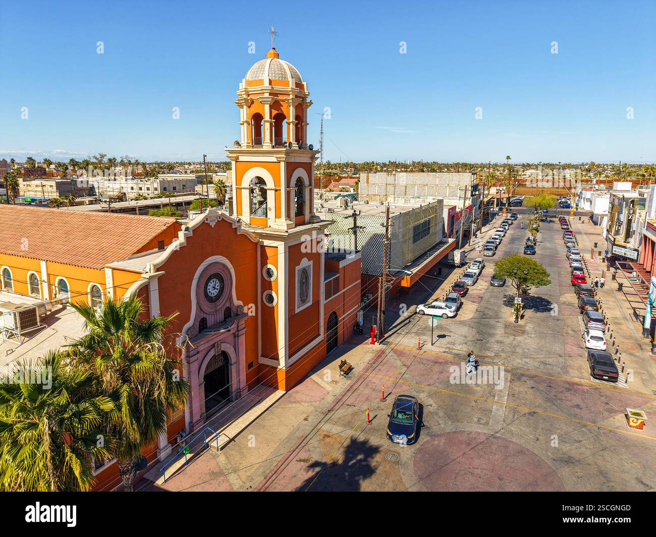 Aerea de la ciudad de Mexicali Baja California norte on February 6 ...