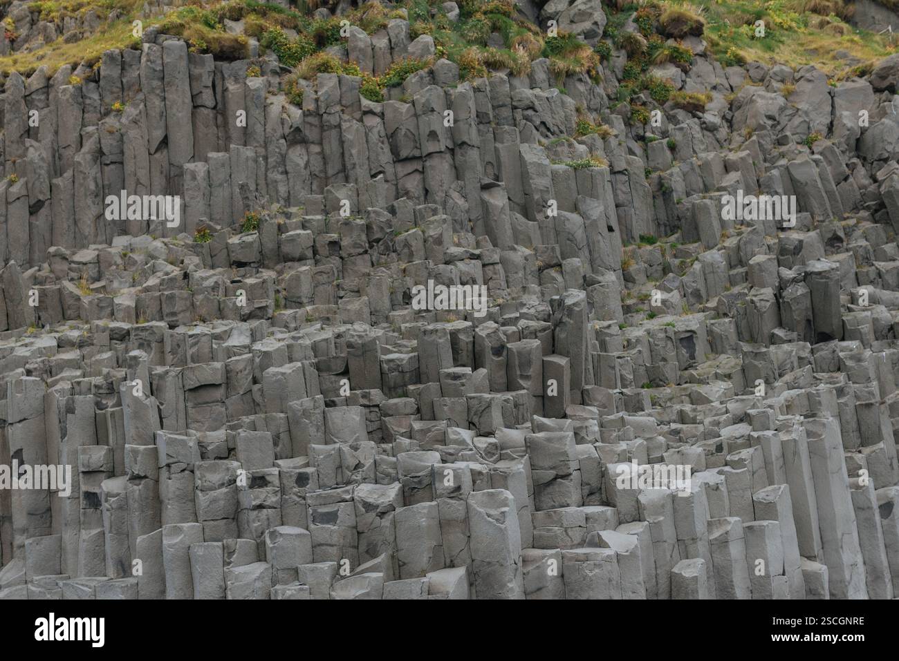 A stunning image of basalt columns in Iceland, towering majestically ...