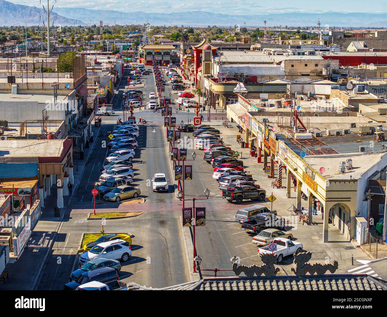Aerea de la ciudad de Mexicali Baja California norte on February 6 ...