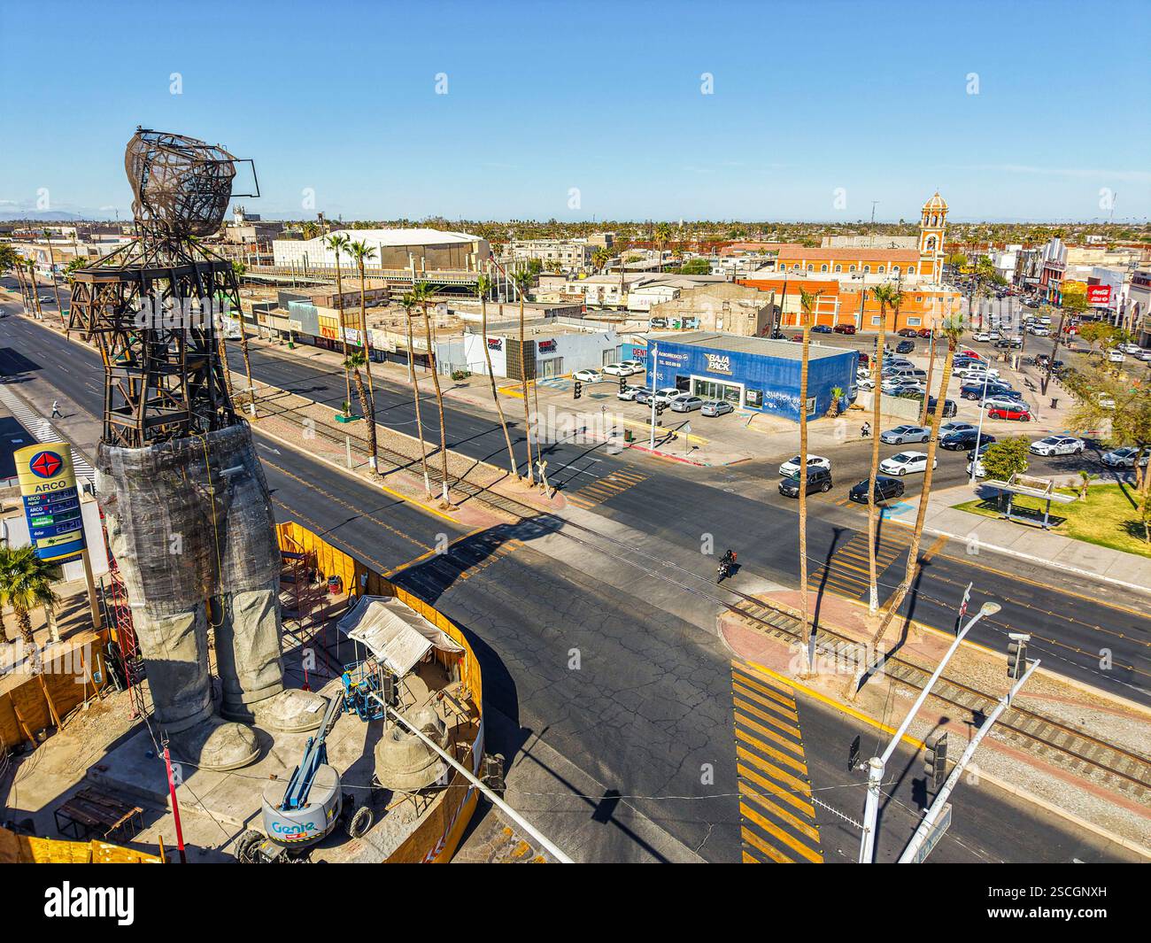 Aerea de la ciudad de Mexicali Baja California norte on February 6 ...