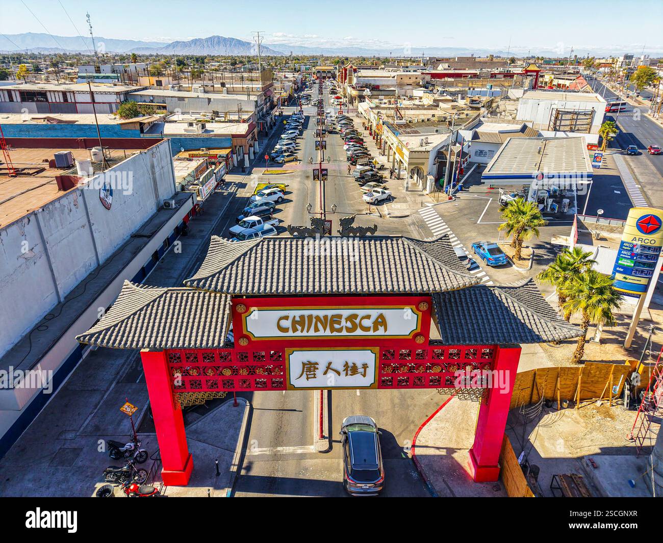 Aerea de la ciudad de Mexicali Baja California norte on February 6 ...