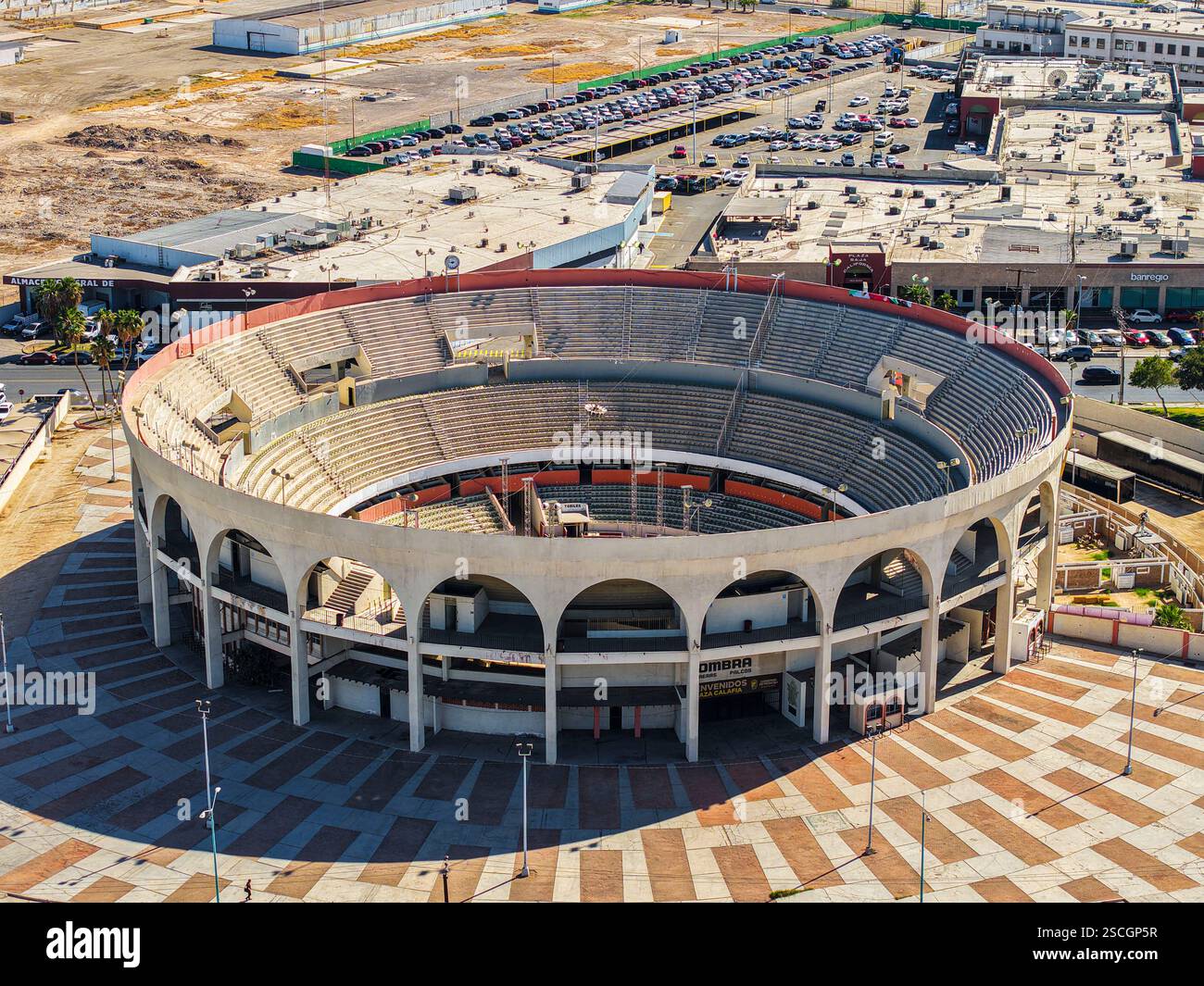 Aerea de la ciudad de Mexicali Baja California norte on February 6 ...
