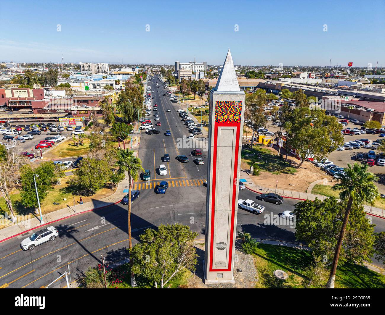 Aerea de la ciudad de Mexicali Baja California norte on February 6 ...