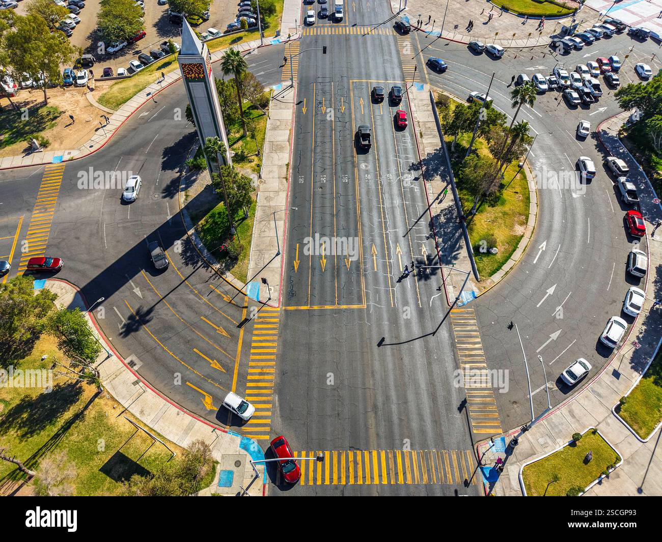 Aerea de la ciudad de Mexicali Baja California norte on February 6 ...