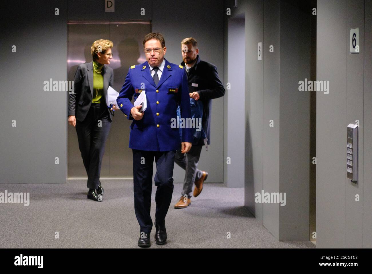 Brussels, Belgium. 07th Feb, 2025. DGJ (Federal Judicial Police ...