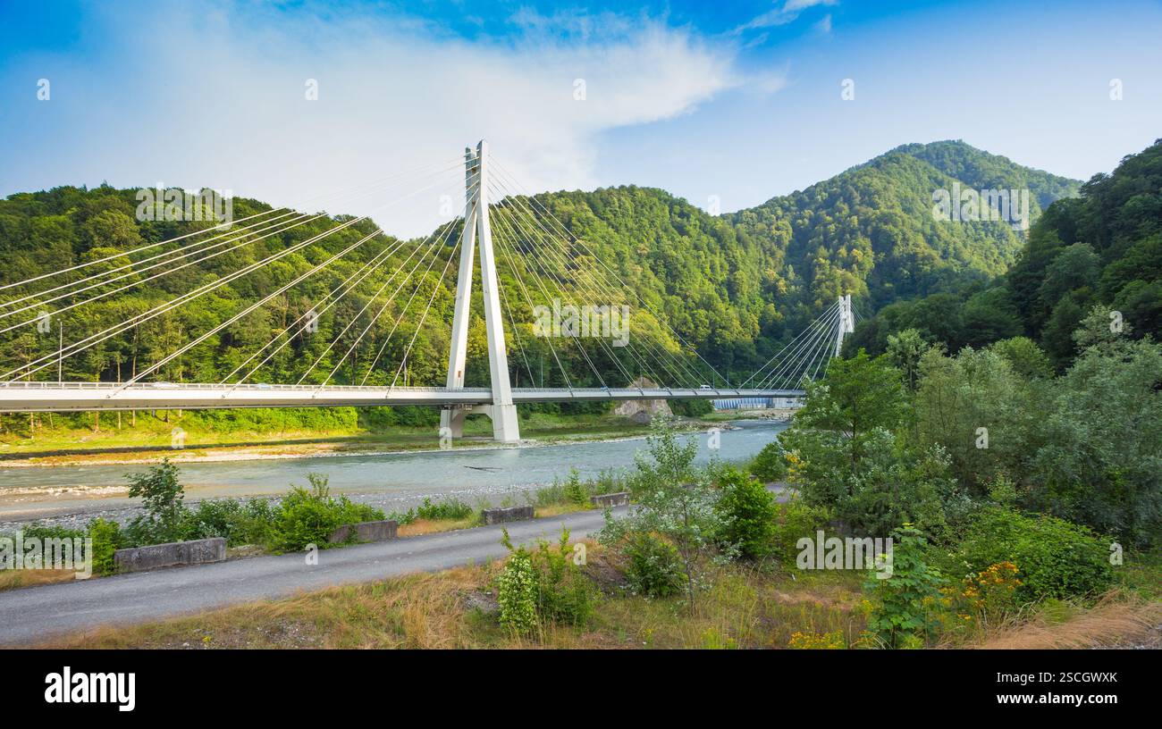 The bridge on the road from Sochi to Olympic venues Stock Photo - Alamy