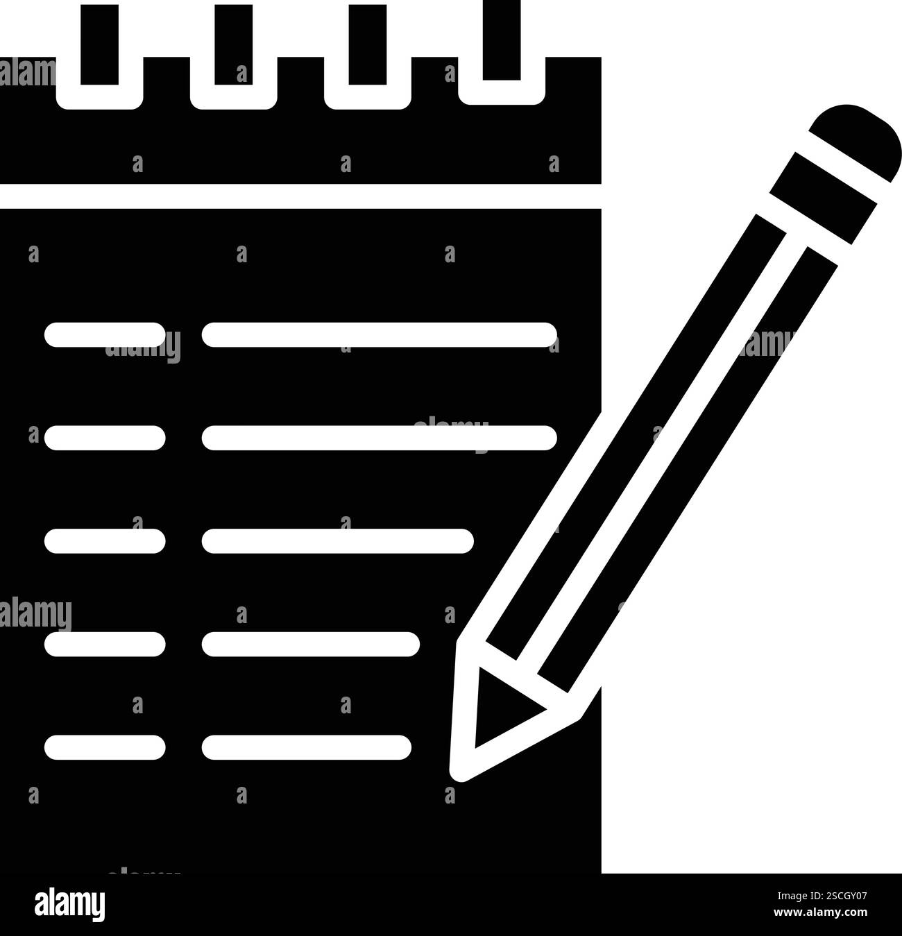 Notes Vector Icon Design Illustration Stock Vector Image & Art - Alamy