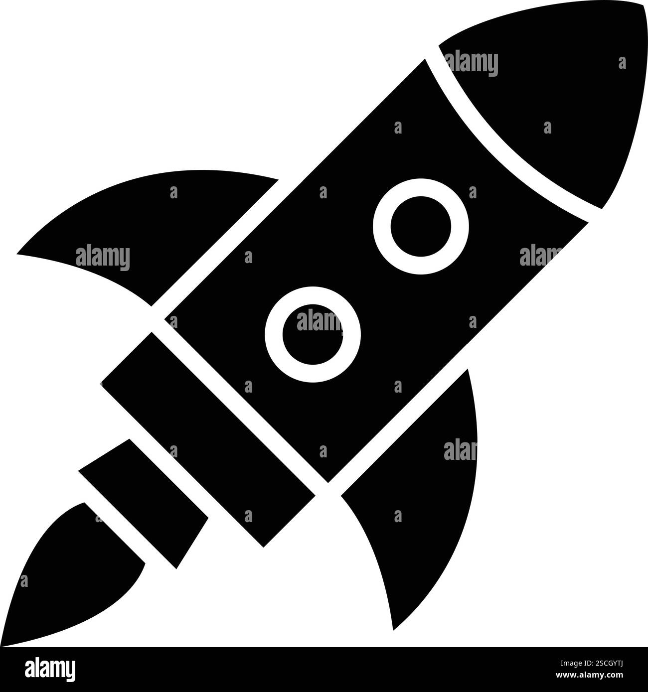 Set color rocket icon Black and White Stock Photos & Images - Alamy