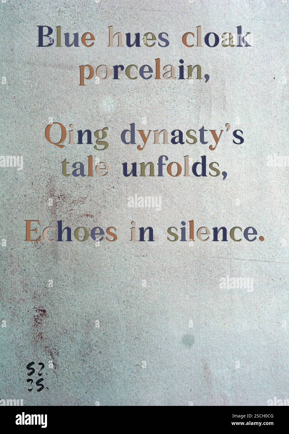 Blue hues cloak porcelain, Qing dynasty's tale unfolds, Echoes in ...