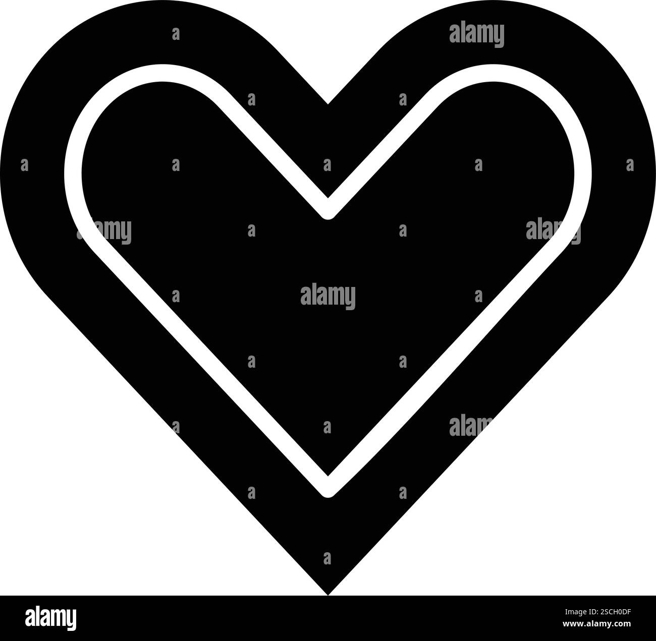3d heart love vector Black and White Stock Photos & Images - Alamy