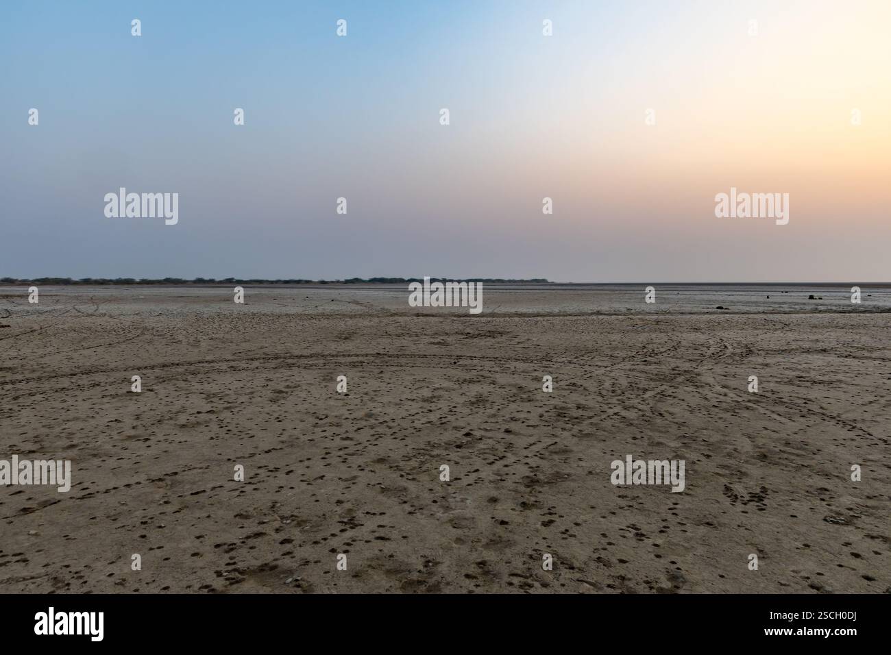 dry farm fields with sunrise bright orange sky at morning Stock Photo ...