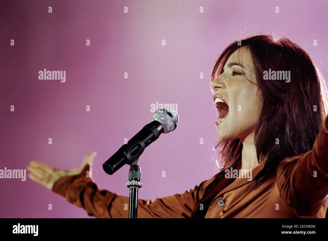 Napoli Italy 18/04/1997: Paola Turci,Italian singer,during the ...