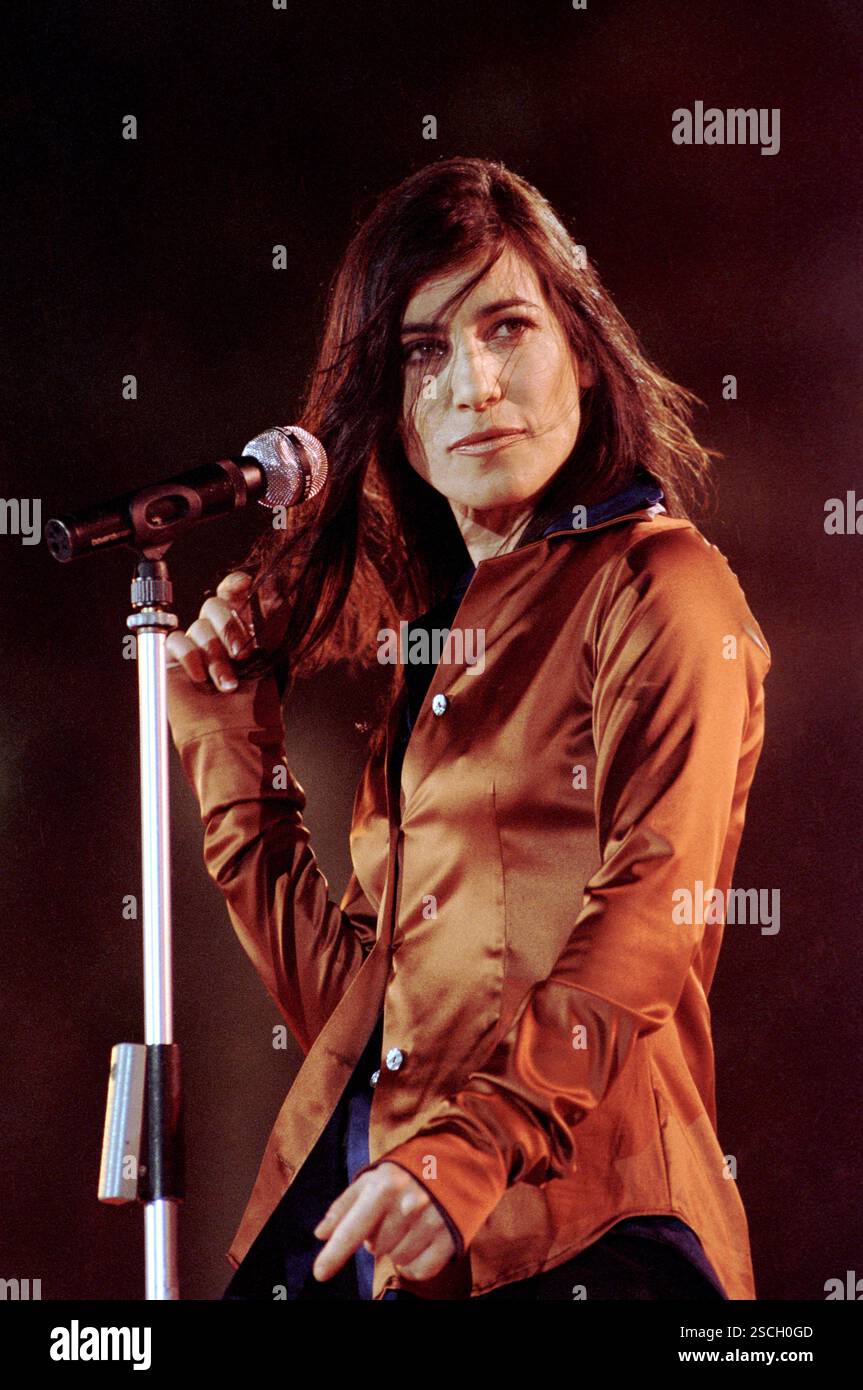 Napoli Italy 18/04/1997: Paola Turci,Italian singer,during the ...