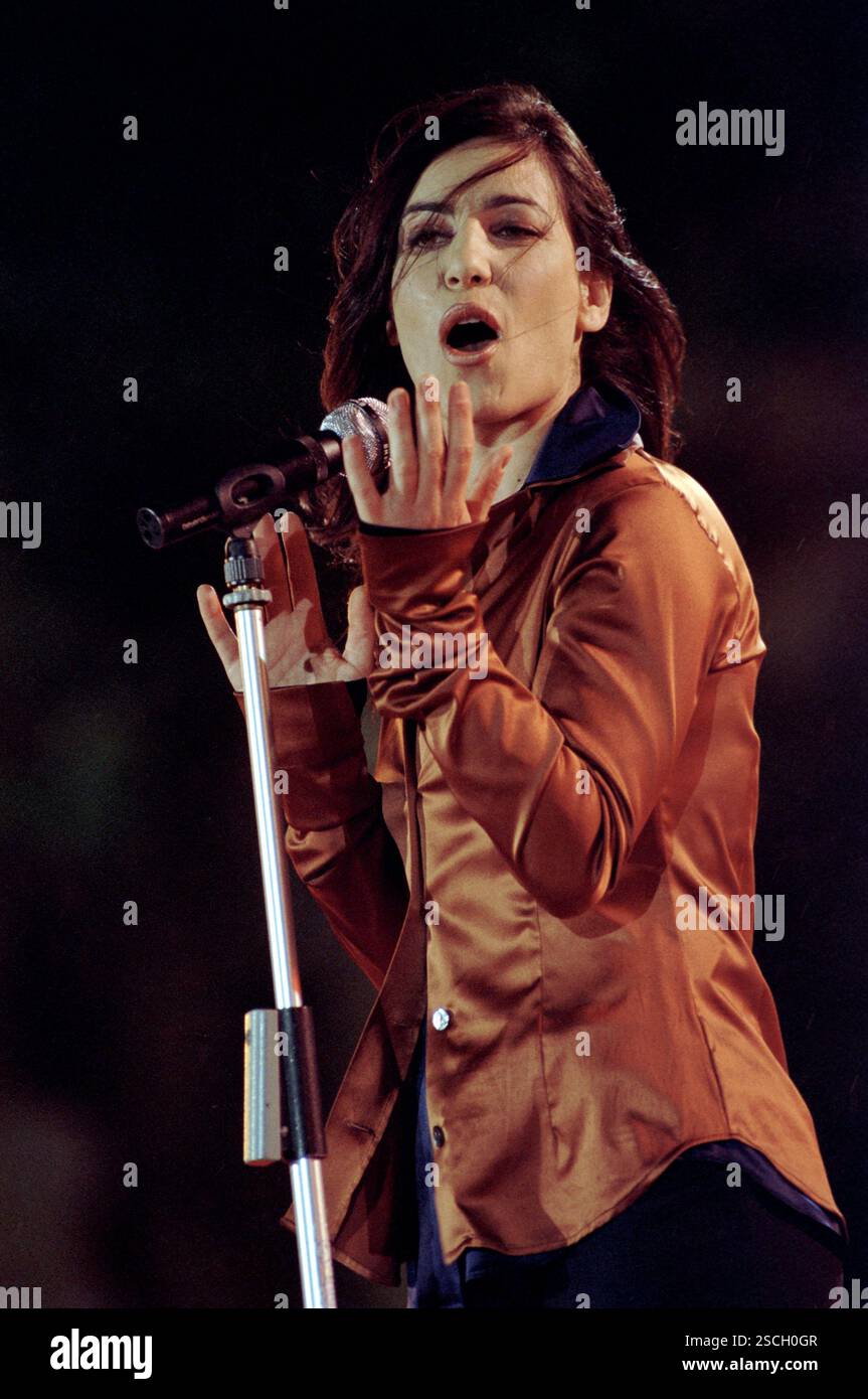 Napoli Italy 18/04/1997: Paola Turci,Italian singer,during the ...