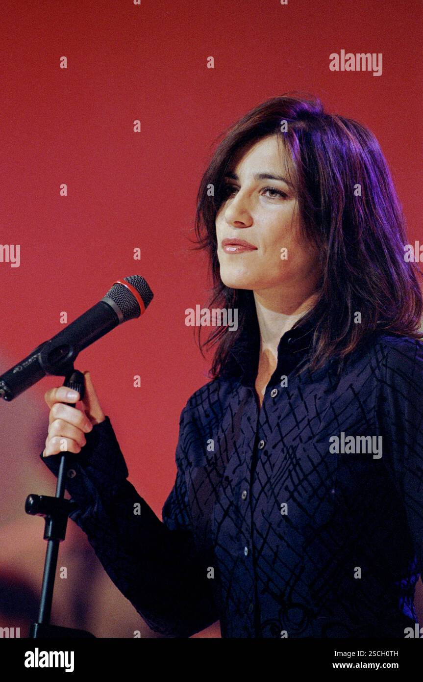 Milan Italy 20/05/1996: Paola Turci,Italian singer,during the ...