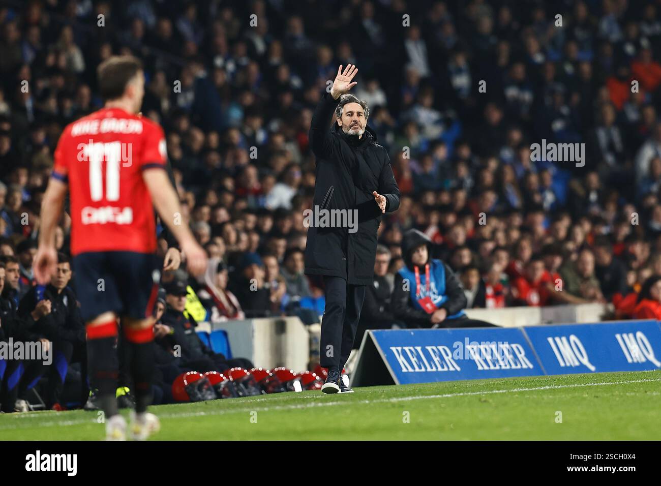 San Sebastian, Spain. 6th Feb, 2025. Vicente Moreno (Osasuna) Football ...