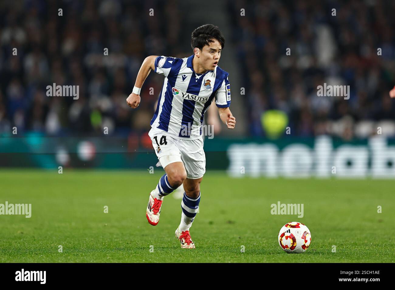 San Sebastian, Spain. 6th Feb, 2025. Takefusa Kubo (Sociedad) Football ...