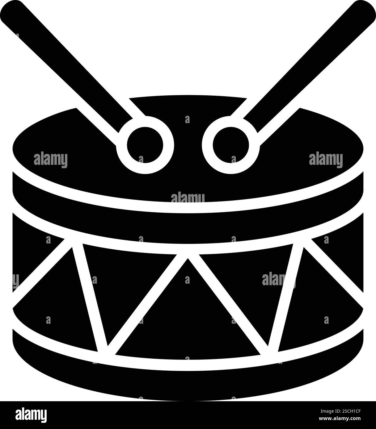 Drum set color icon Black and White Stock Photos & Images - Alamy