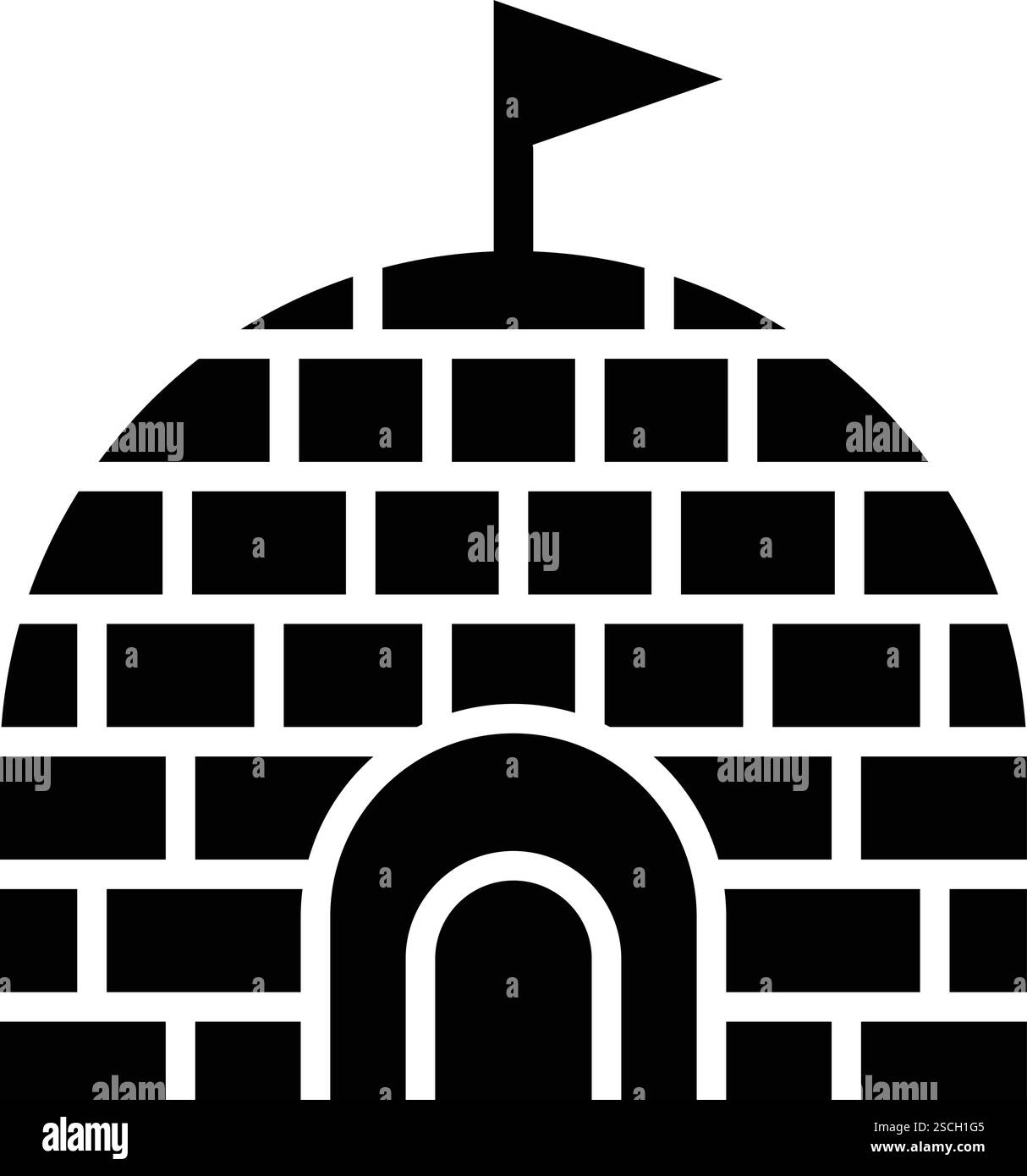 Igloo Vector Icon Design Illustration Stock Vector Image & Art - Alamy