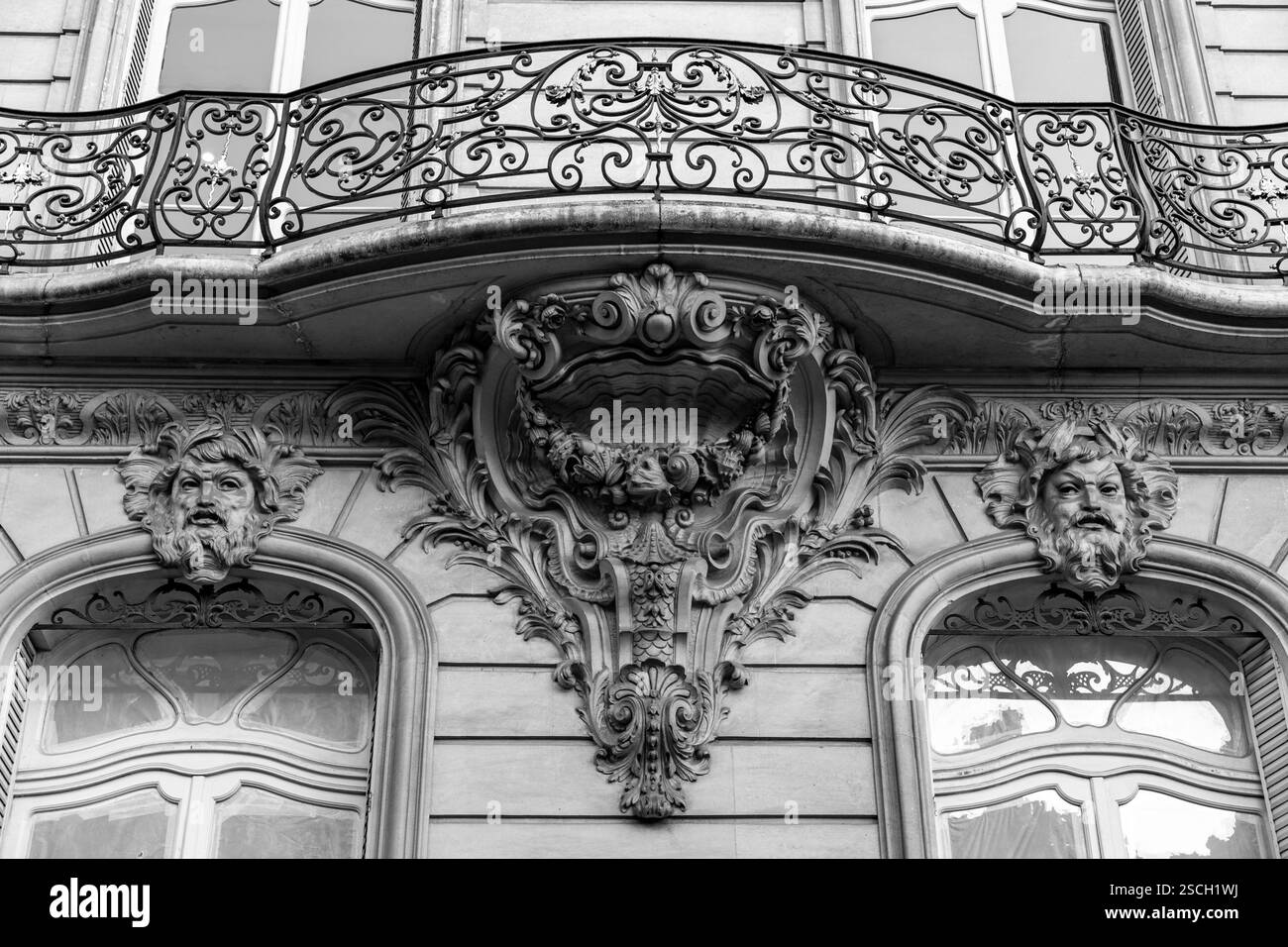 Heavily ornamental architectural features and beautiful street view in ...