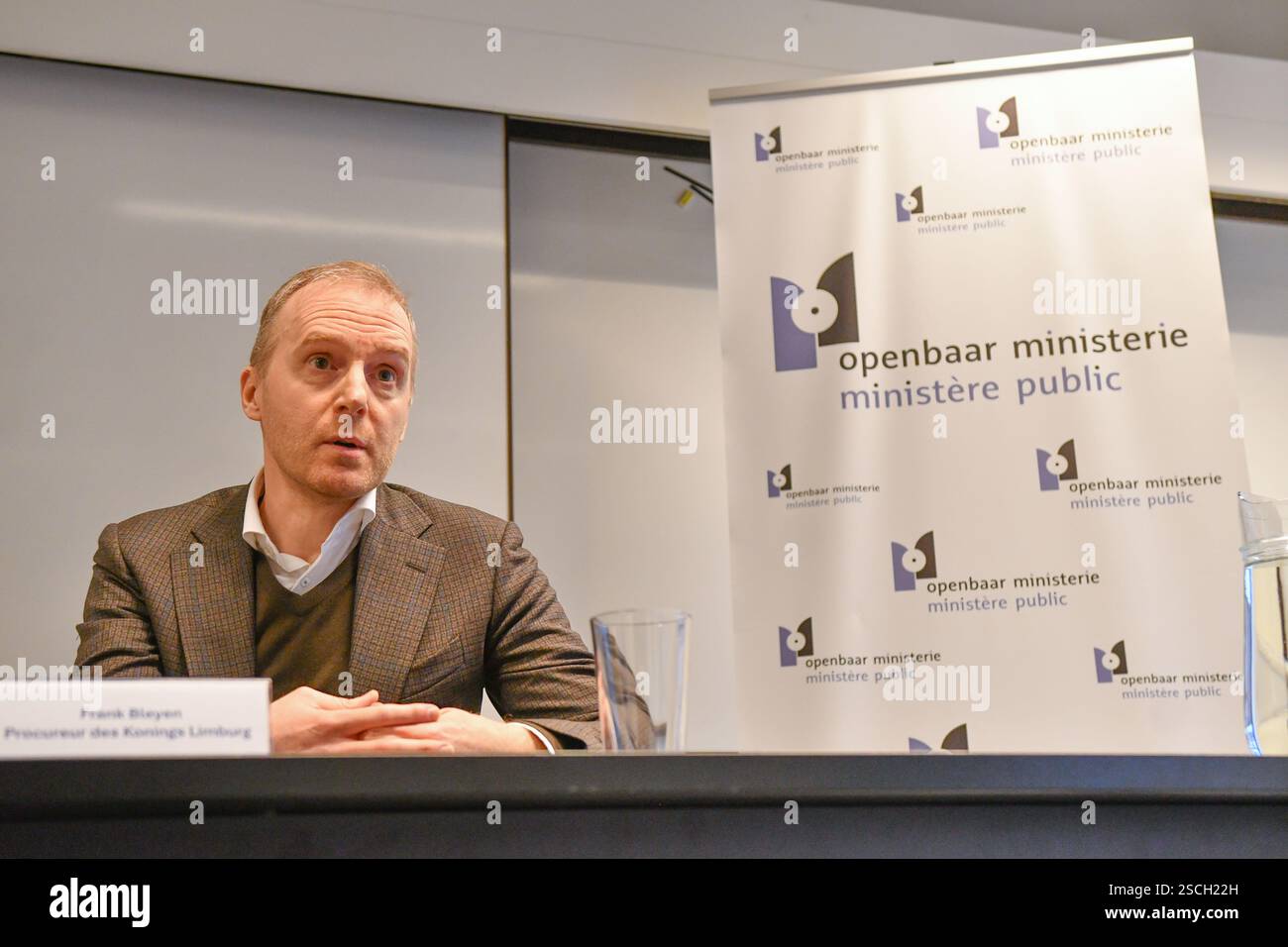 Hasselt, Belgium. 07th Feb, 2025. Frank Bleyen pictured during a press ...
