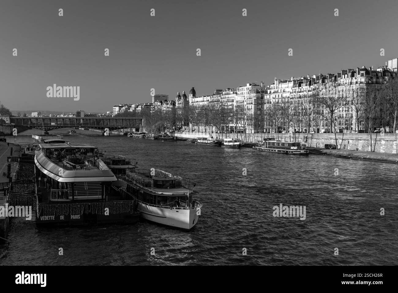 Paris, France - January 24, 2022: Buildings and typical French ...
