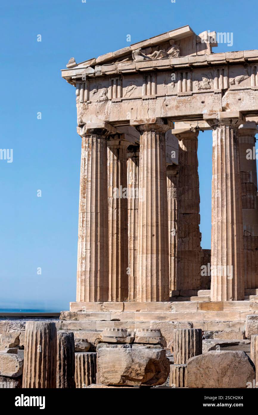 Acropolis, Athens, Greece, Parthenon, columns, ruins Stock Photo - Alamy