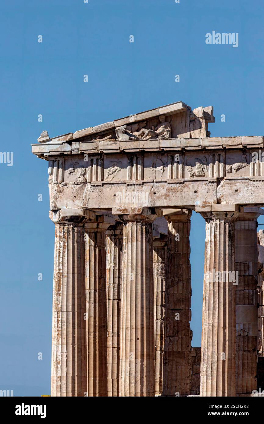 Acropolis, Athens, Greece, Parthenon, columns, ruins Stock Photo - Alamy