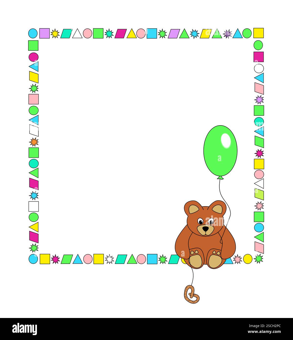 Decorative children's frames, borders for invitations, greetings ...