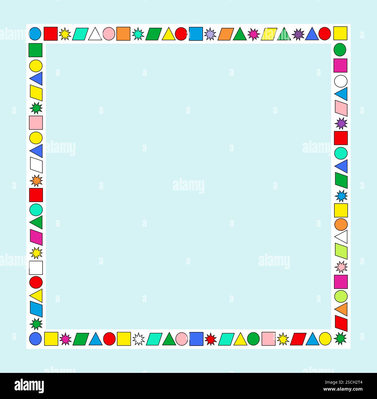 Decorative children's frames and borders for invitations, greetings ...