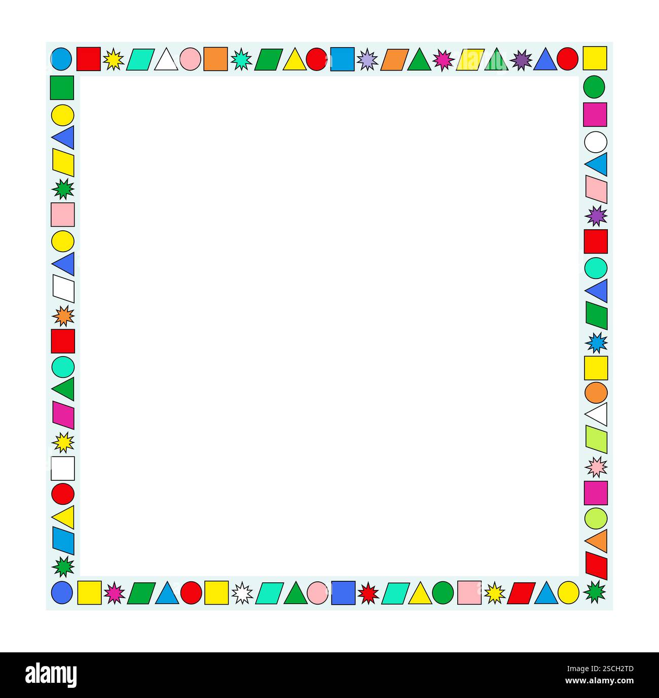 Decorative children's frames and borders for invitations, greetings ...