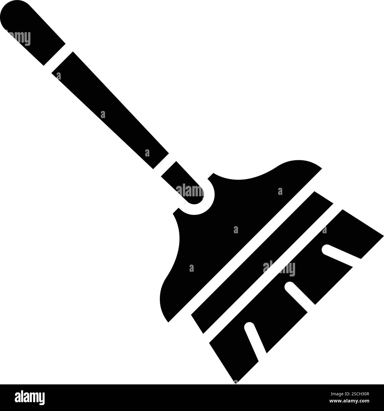 Broomstick vector vectors Black and White Stock Photos & Images - Alamy