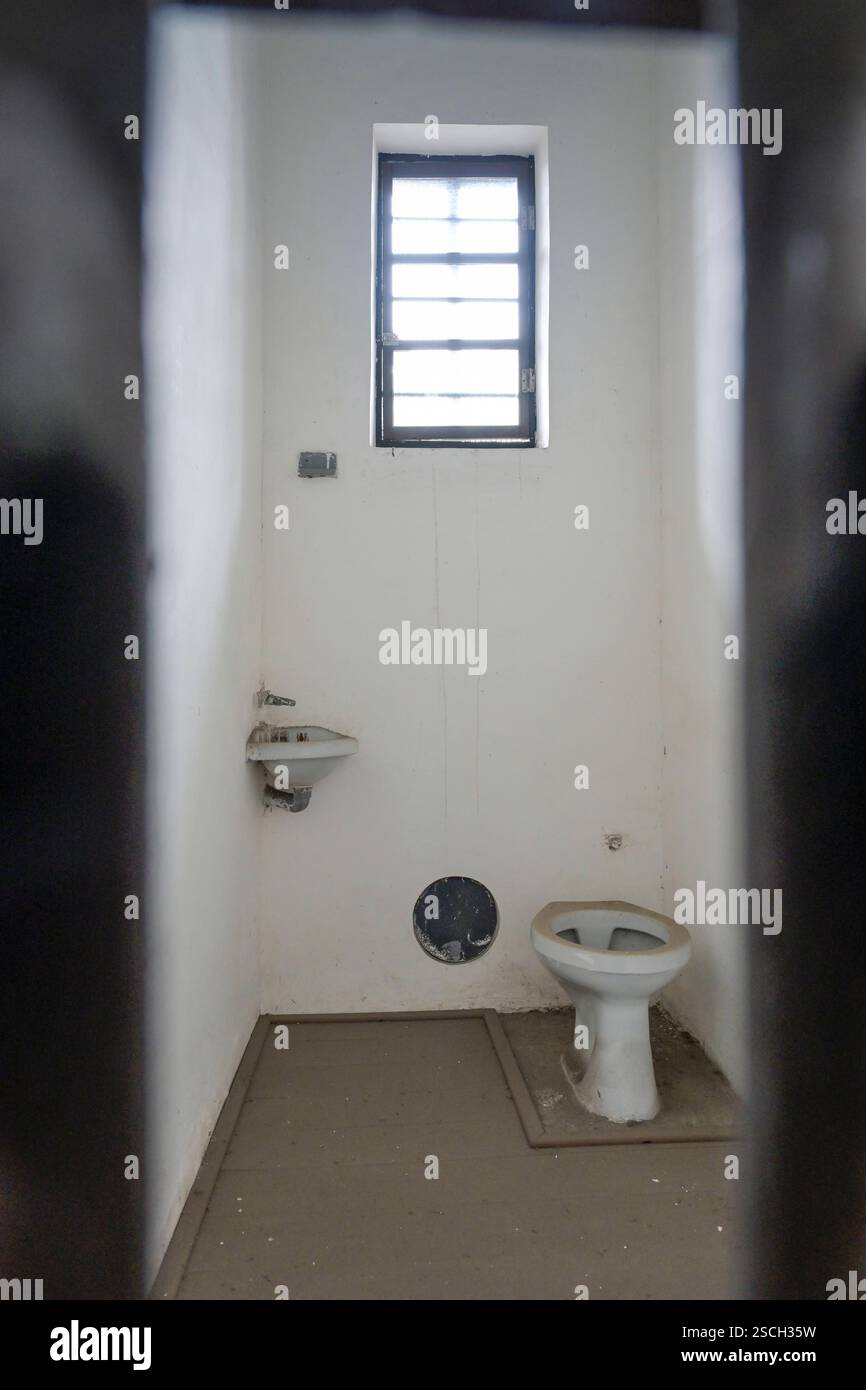 Gefängniszelle, Chiayi Old Prison, Gefängnismuseum, Chiayi, Taiwan ...