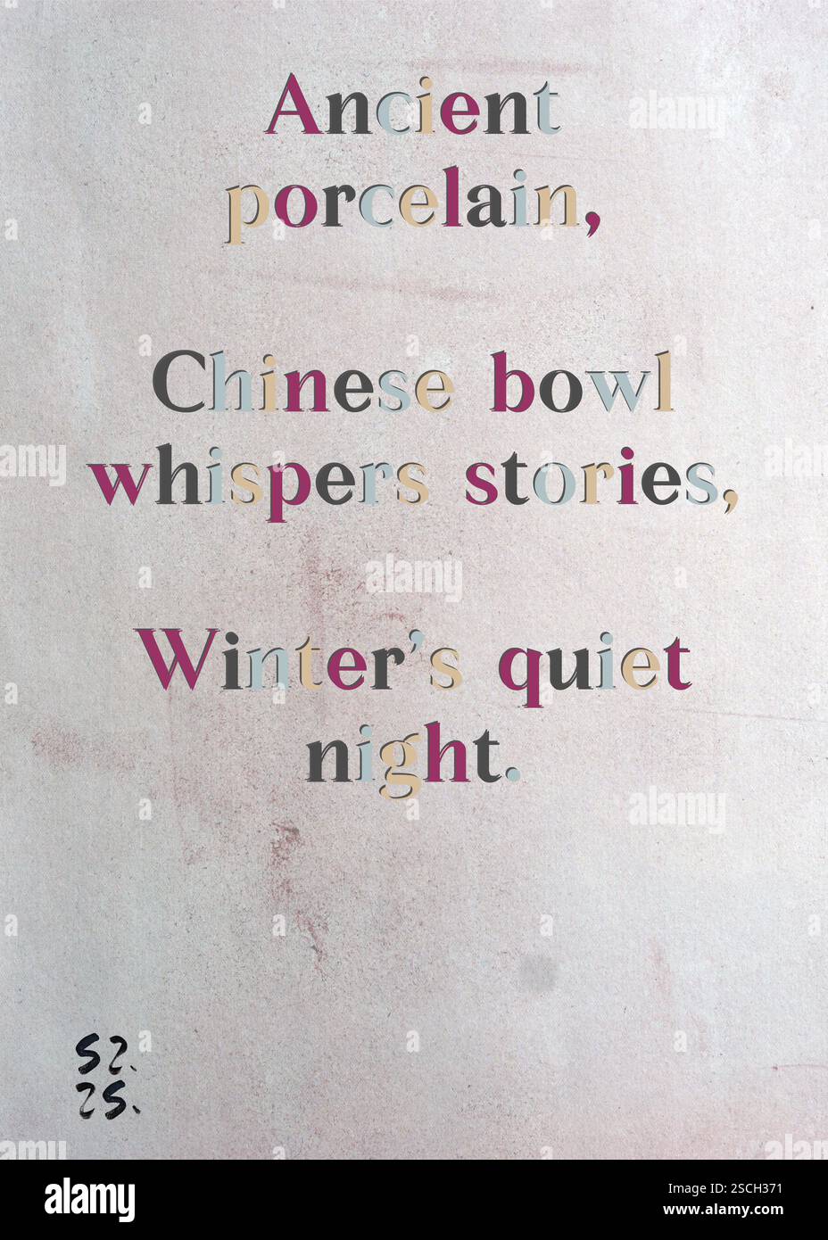 Ancient porcelain, Chinese bowl whispers stories, Winter's quiet night ...