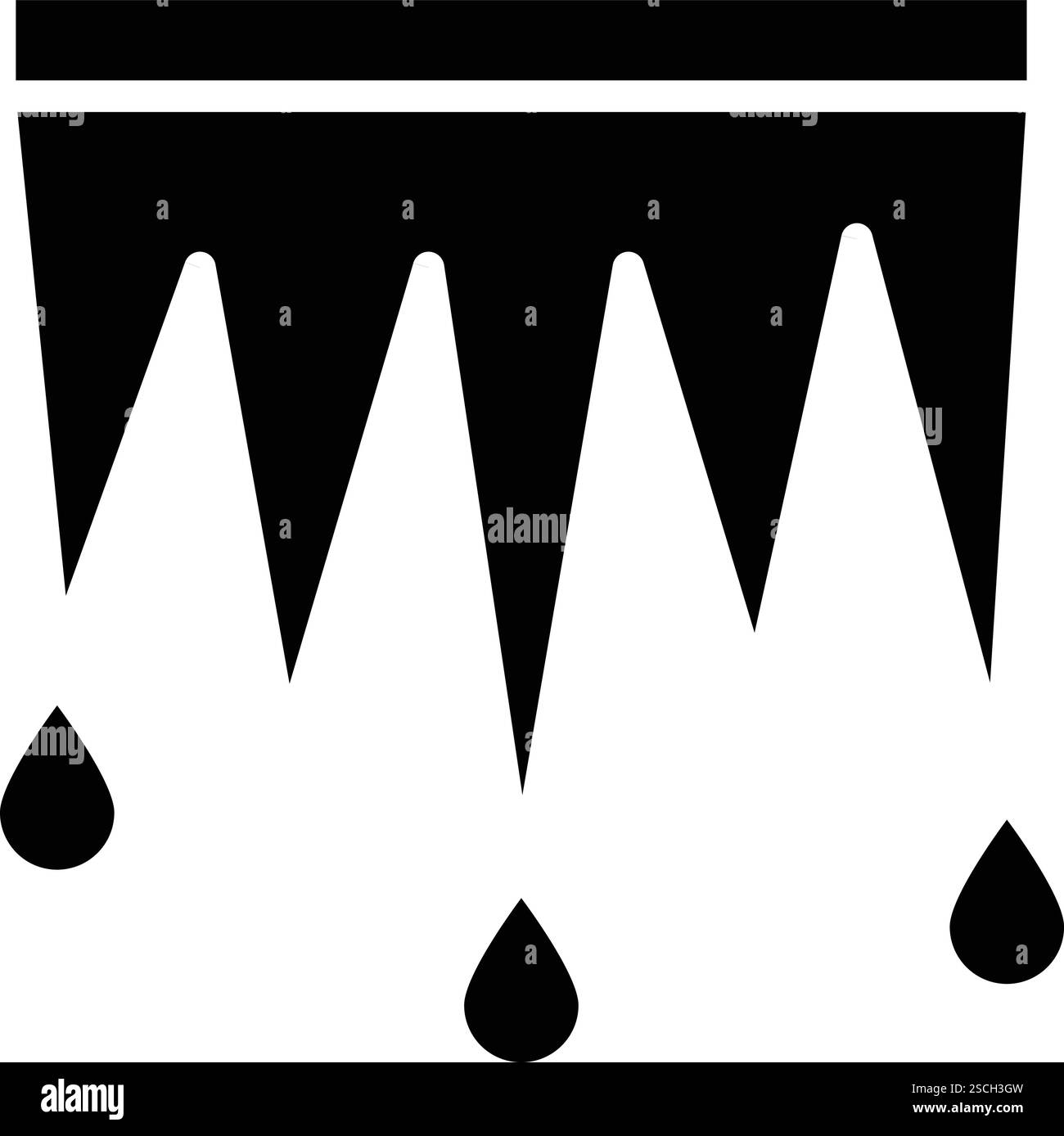 Icicle vector vectors Black and White Stock Photos & Images - Alamy