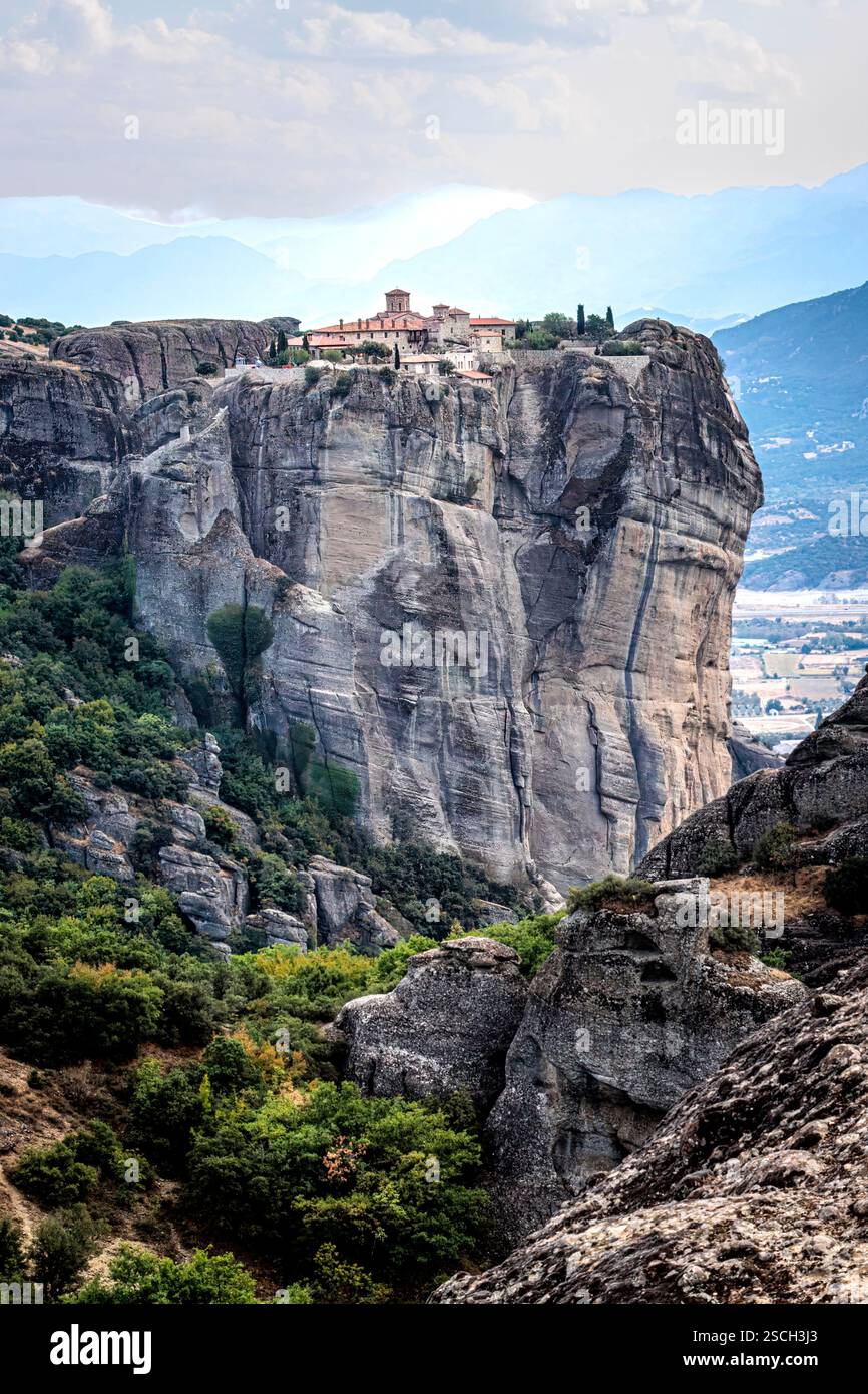 Greece, Holy Meteora Monasteries, holy trinity Stock Photo - Alamy