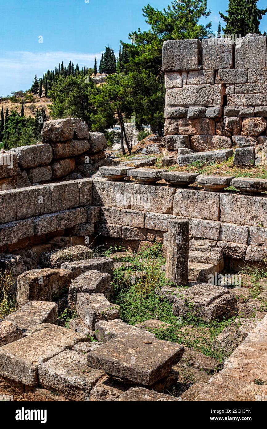 Delphi, Greece, archeological sites, greek ruins, oracle Stock Photo ...