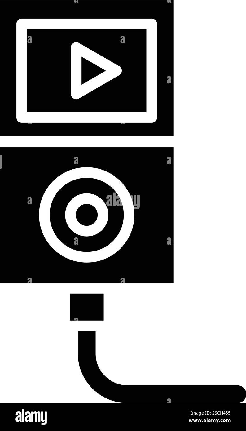 Music Player Vector Icon Design Illustration Stock Vector Image & Art ...