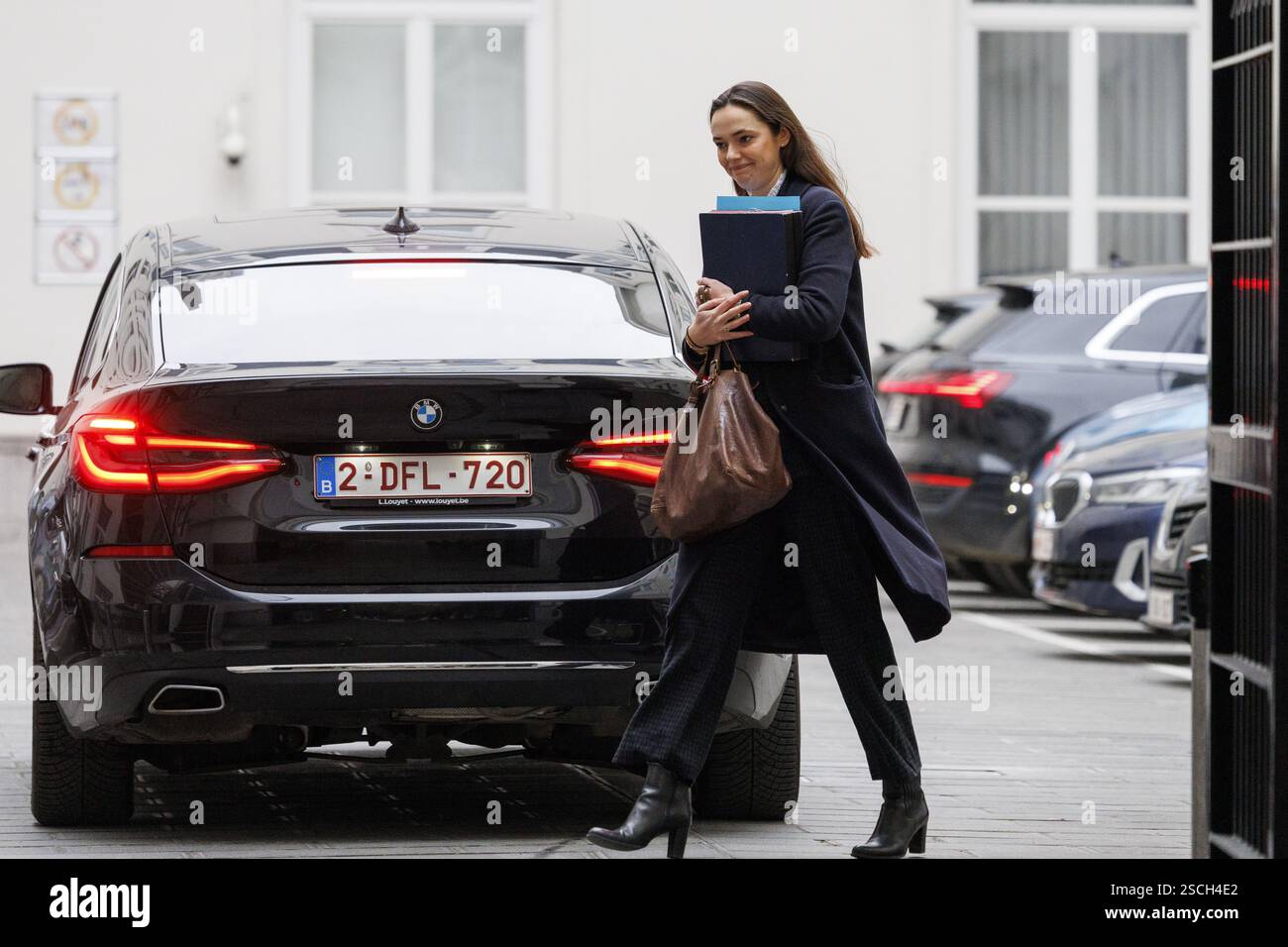 Brussels, Belgium. 07th Feb, 2025. Minister of Middle Classes Eleonore ...