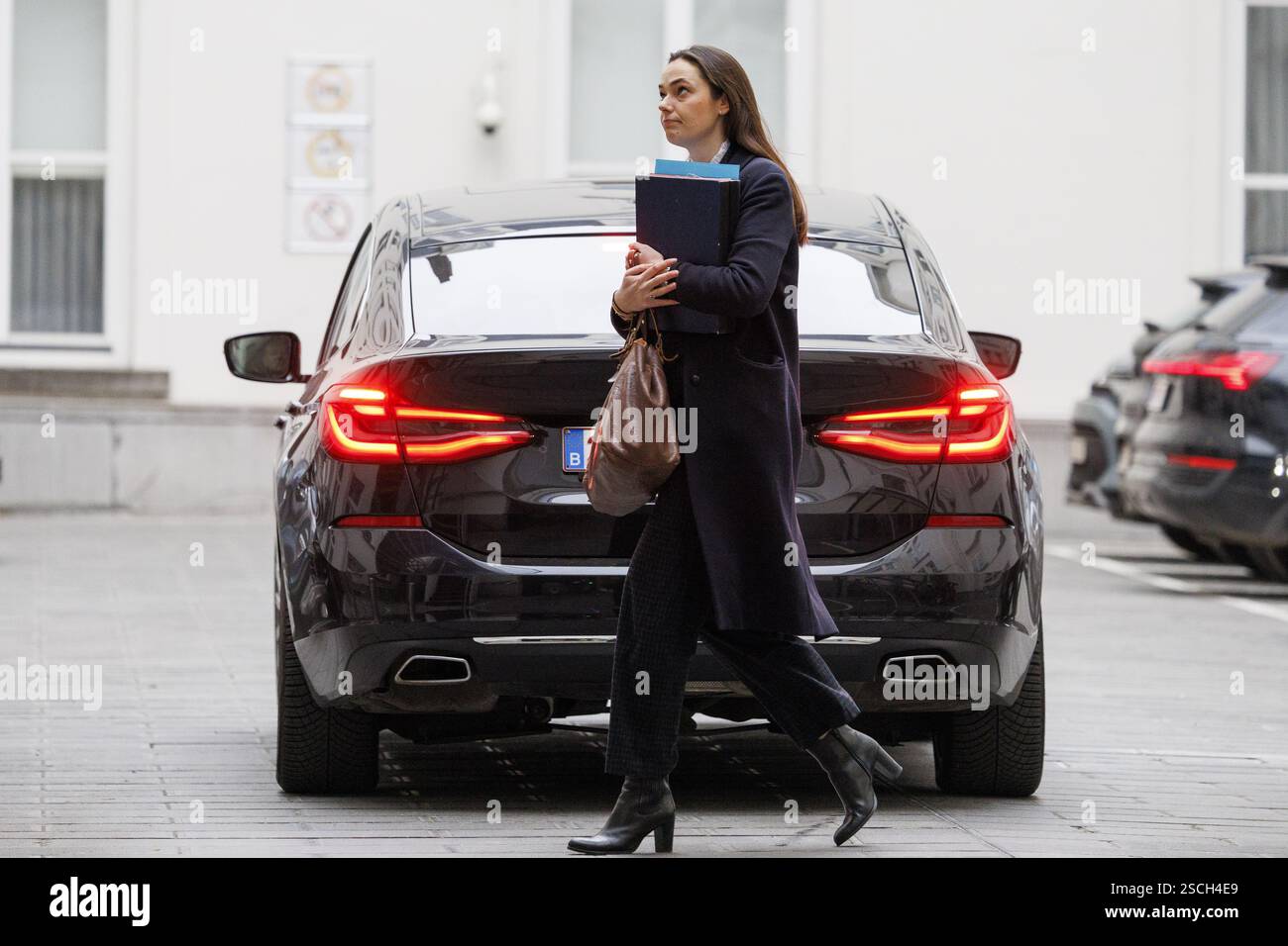 Brussels, Belgium. 07th Feb, 2025. Minister of Middle Classes Eleonore ...