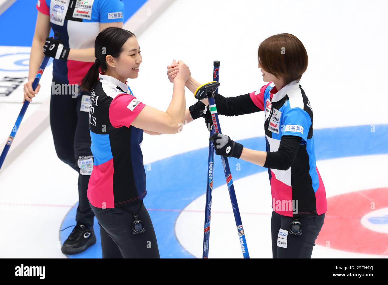 (L-R) Anna Omiya, Sayaka Yoshimura (), FEBRUARY 7, 2025 - Curling ...