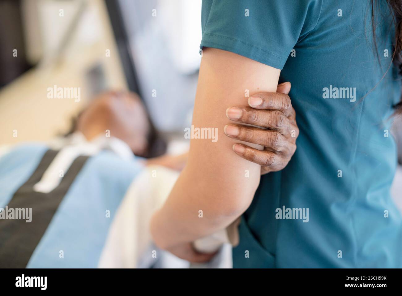 Close up patient hand in hi-res stock photography and images - Alamy