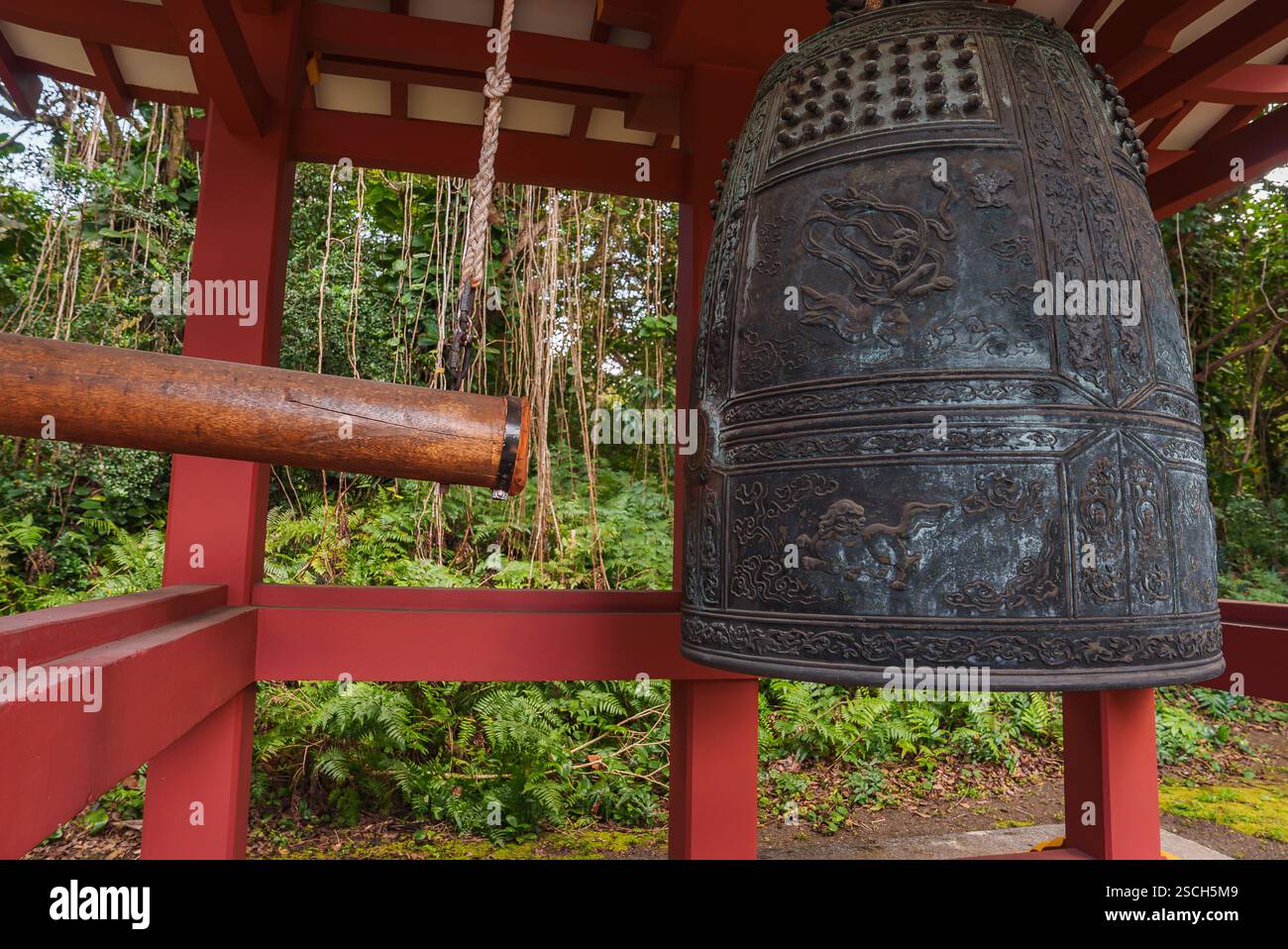 Ceremonial bell in temple hi-res stock photography and images - Alamy