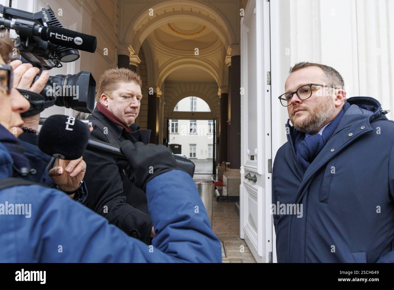 Brussels, Belgium. 07th Feb, 2025. Minister of Energy Mathieu Bihet ...